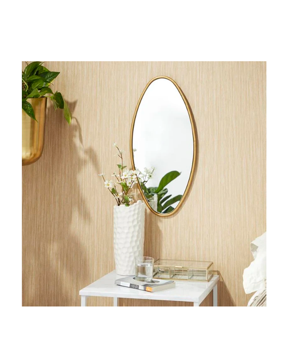 COSMOPOLITAN GOLD WALL MIRROR WITH VARYING SHAPES – Bazzar Fabrics